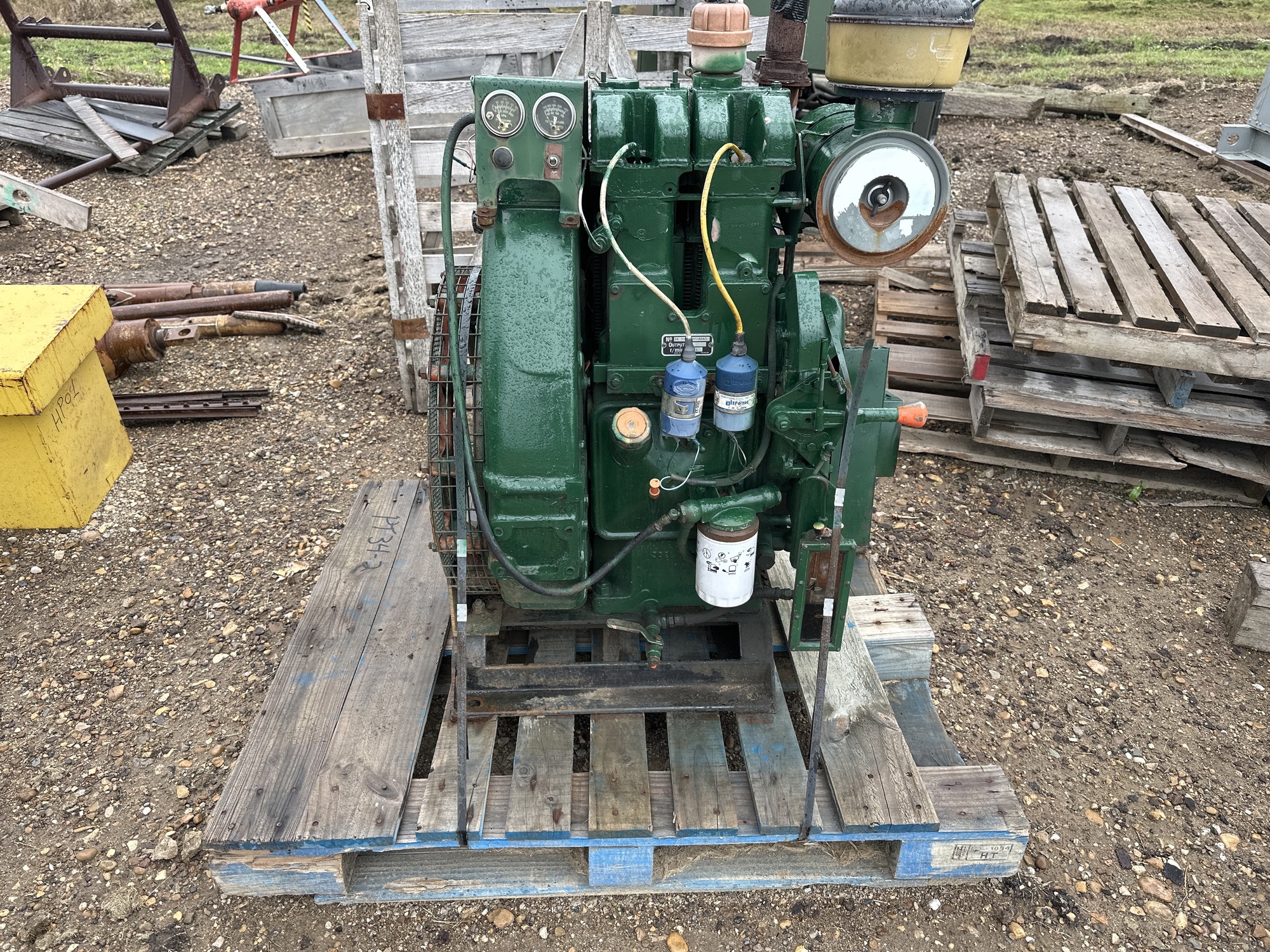 22.7 HP Lister Petter HR2A Gas Generator Engine