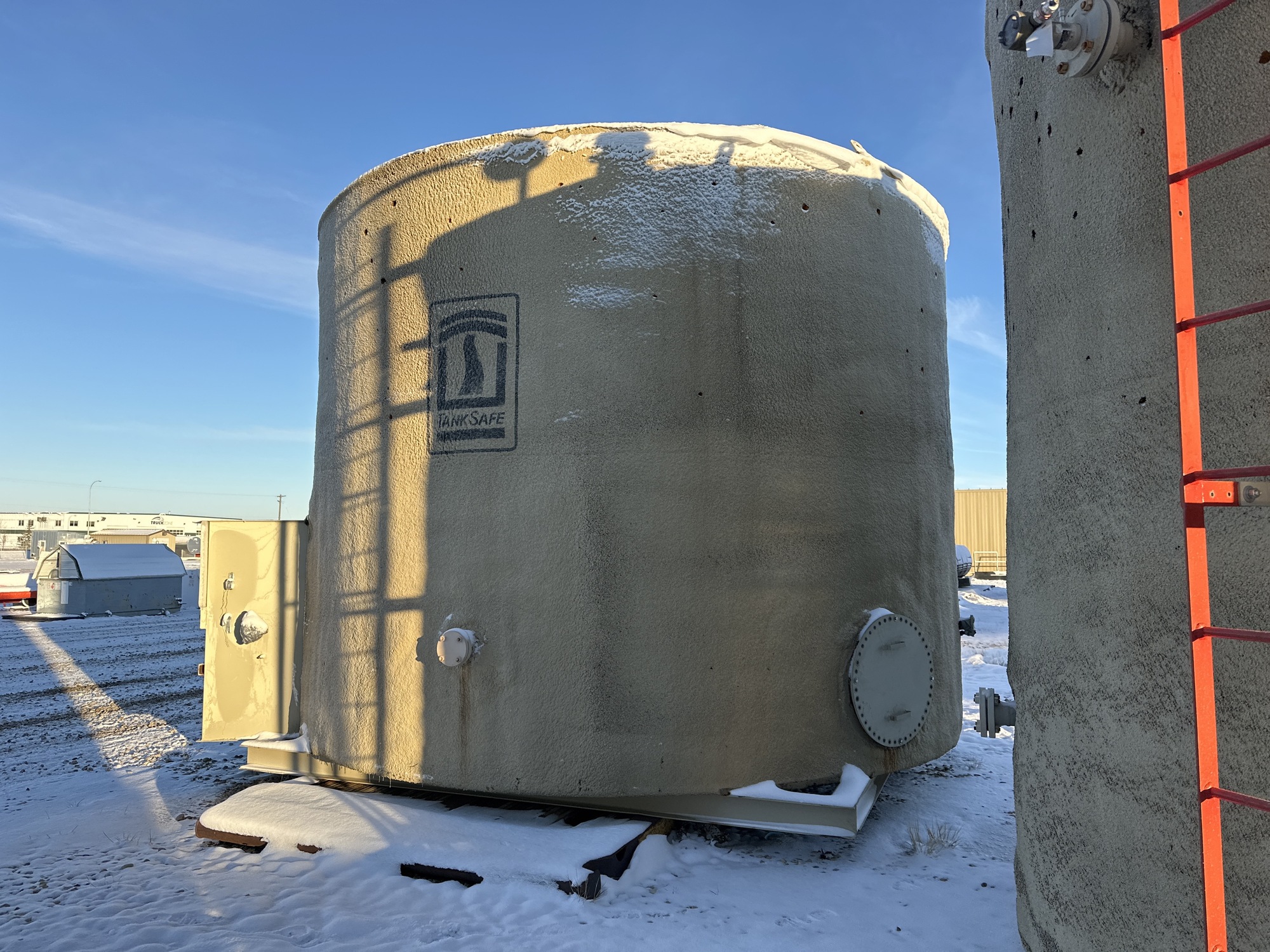 400 BBL ATM Skidded Coated Heated Storage Tank